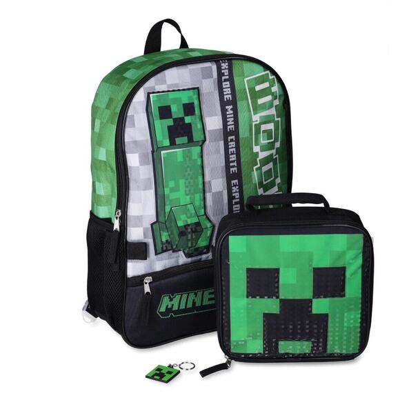 Minecraft | Bags | Minecraft Boys 7 In School Laptop Backpack 3 Pc Set ...